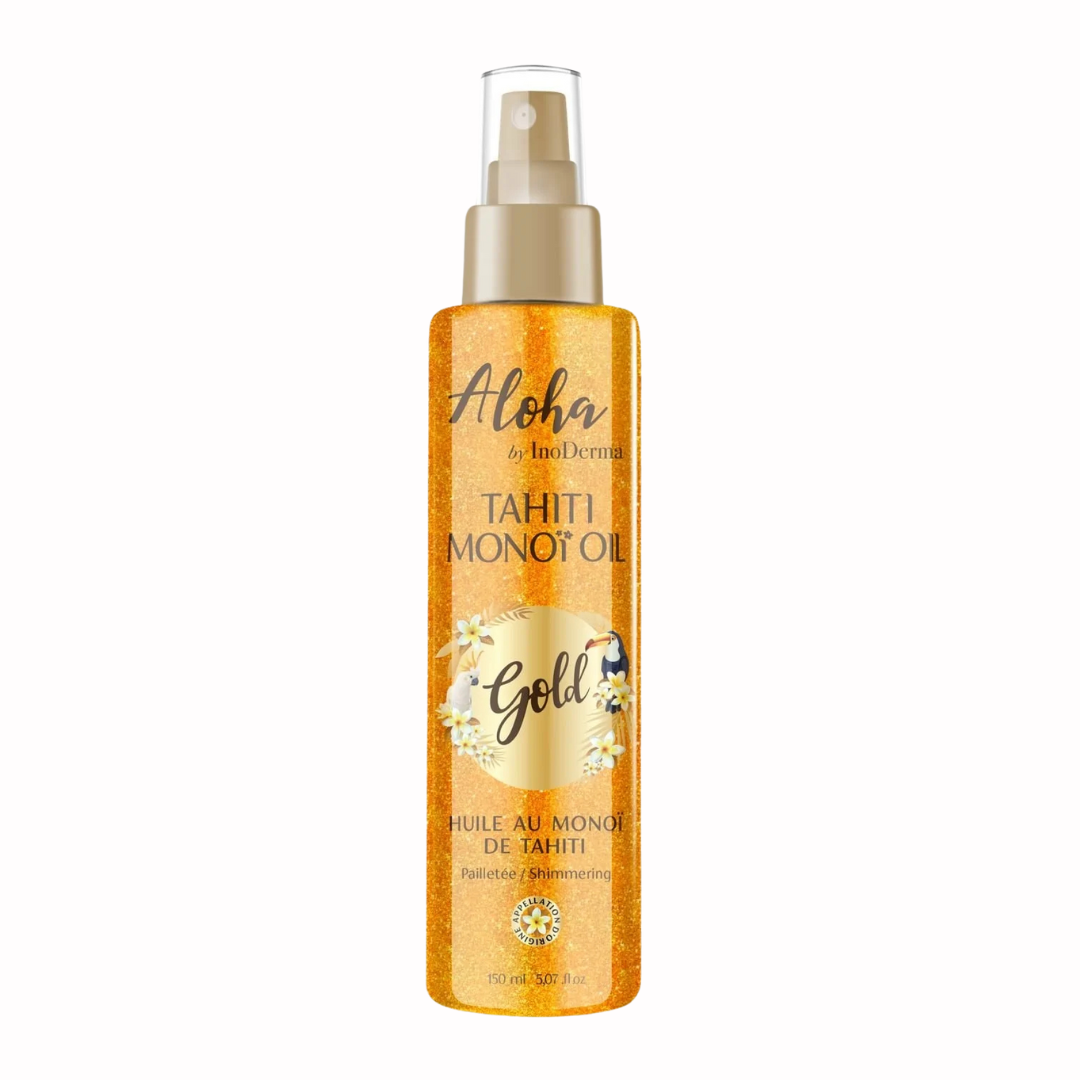 Aloha Spray Huile de Monoï Pailletée Gold - UCANbe Tunisie